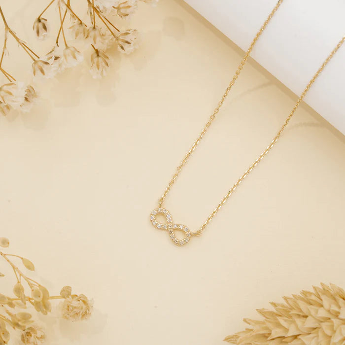 DIAMOND INFINITY NECKLACE | Minimal Jewel | Lifetime Warranty ...
