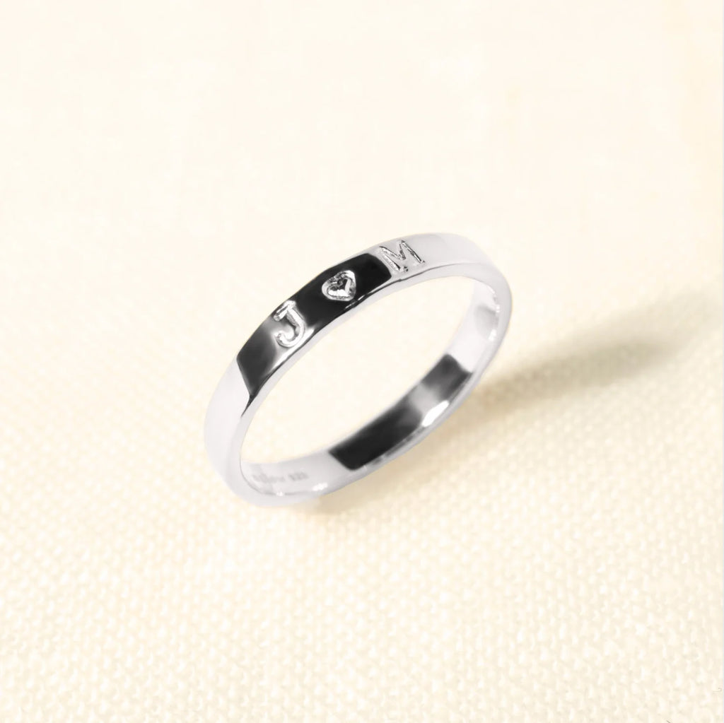 Initial Promise Rings | Couple Rings | Perfect Gifts for her & Him ...